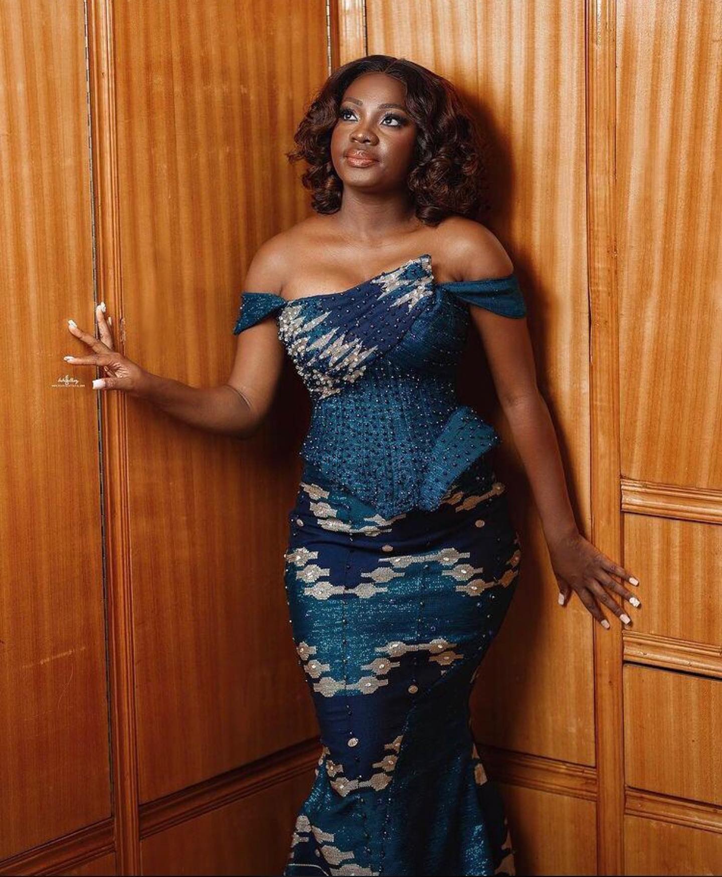 BLUE KENTE STYLES 19 - Kente Knots