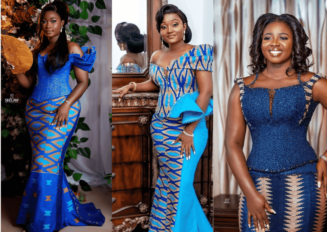 Top 33 Blue Kente Styles For Traditional Weddings In 2024. - Kente Knots