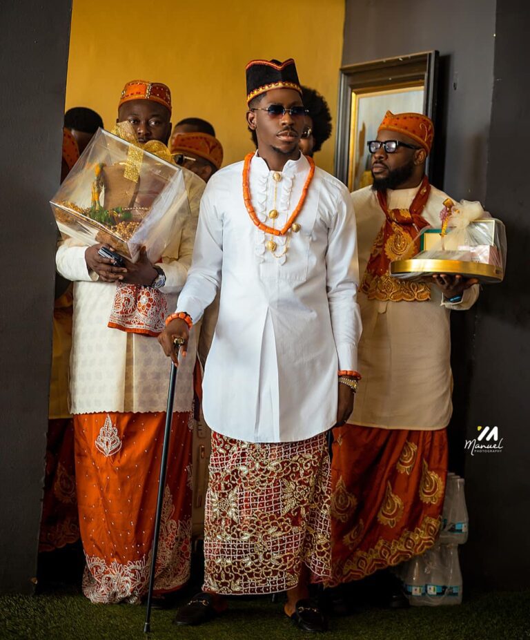 Moses Bliss Traditional Wedding With Ghanaian Bride - Kente Knots
