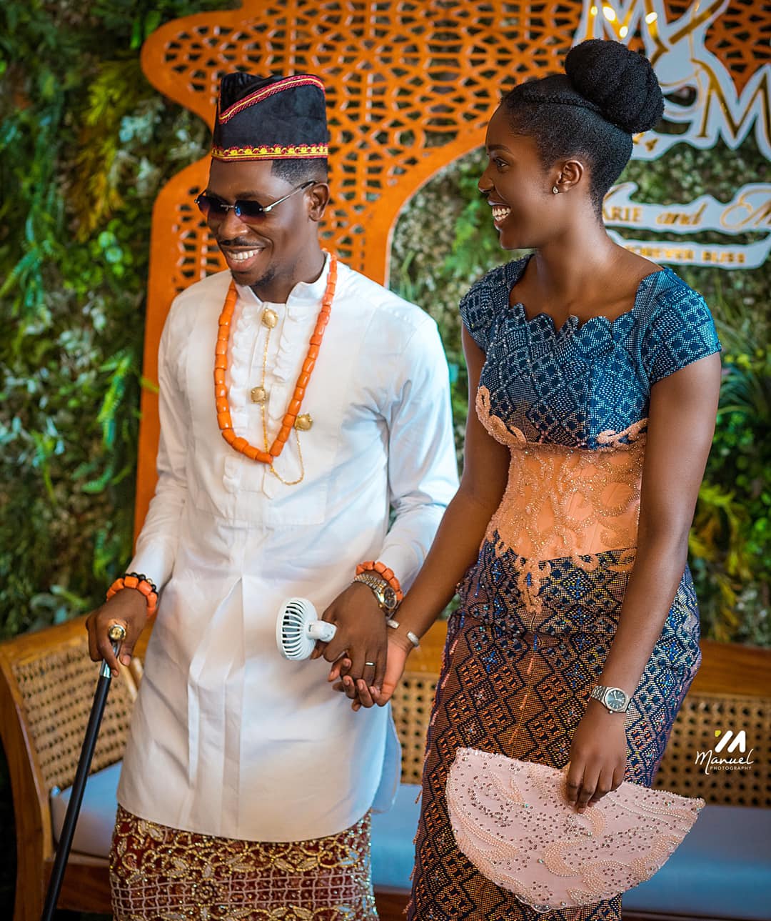 Moses Bliss Traditional Wedding With Ghanaian Bride - Kente Knots