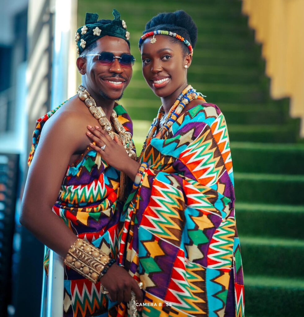 Moses Bliss traditional wedding - Kente Knots