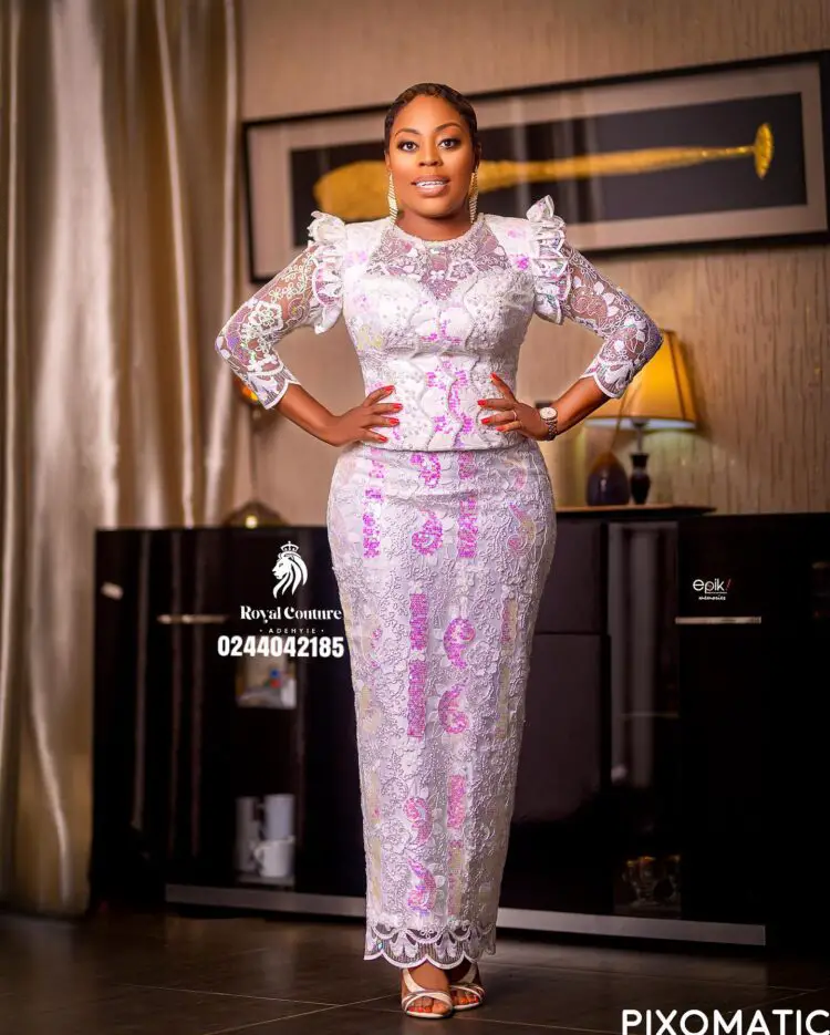 Timeless Lace Dress Styles For Wedding Guests By Royal Couture - Kente ...