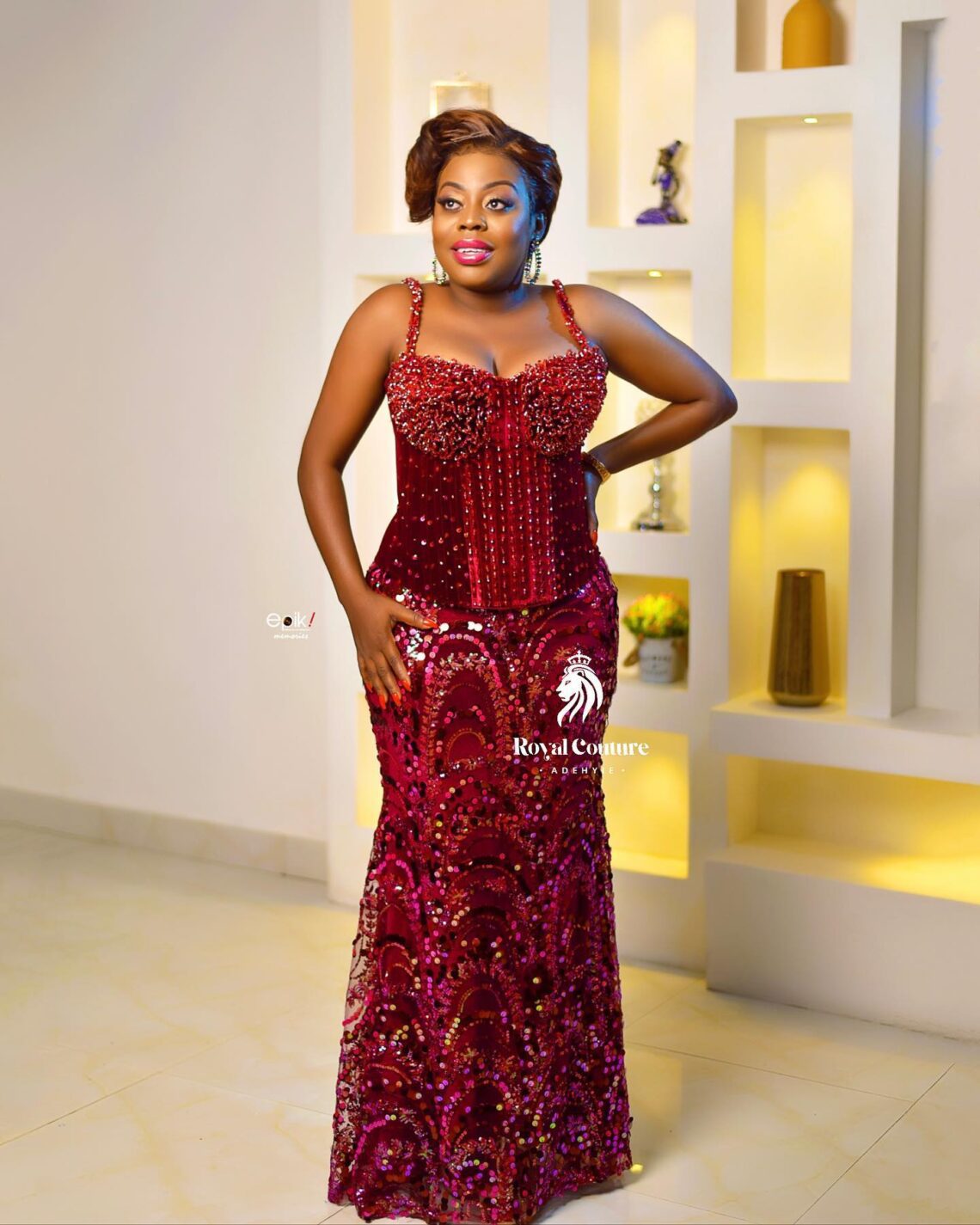 Timeless Lace Dress Styles For Wedding Guests By Royal Couture - Kente ...