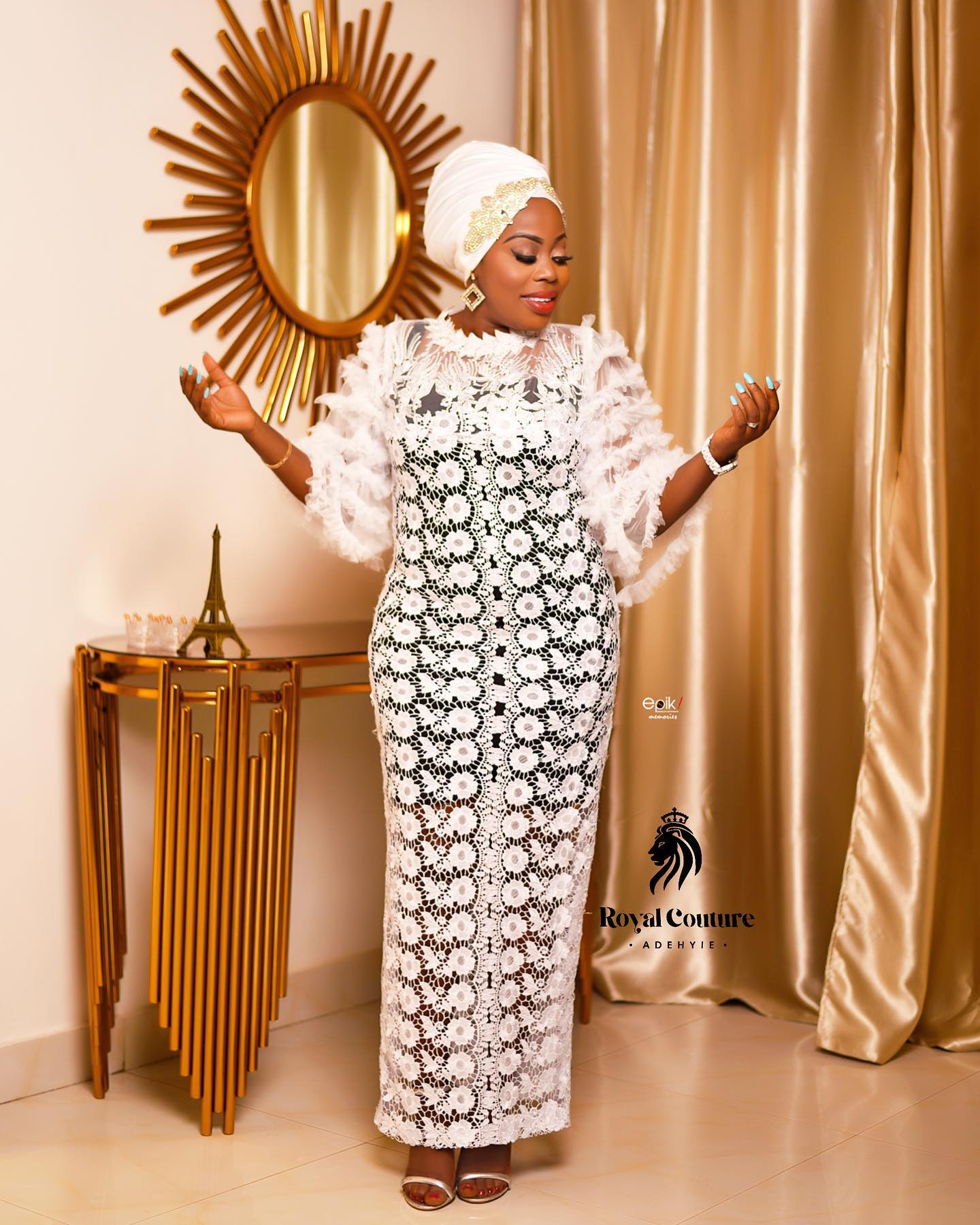 Timeless Lace Dress Styles For Wedding Guests By Royal Couture - Kente ...