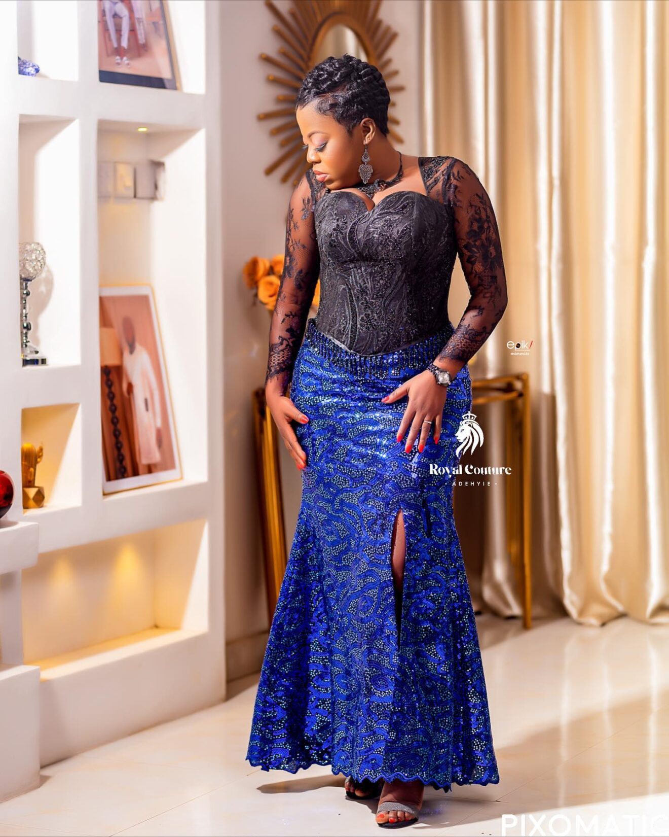 Timeless Lace Dress Styles For Wedding Guests By Royal Couture - Kente ...