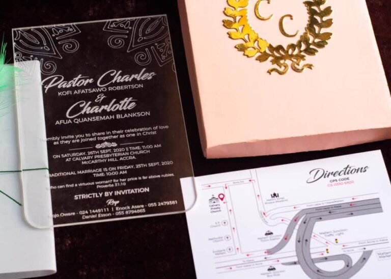 Trending Wedding Invitation Cards in Ghana. - Kente Knots
