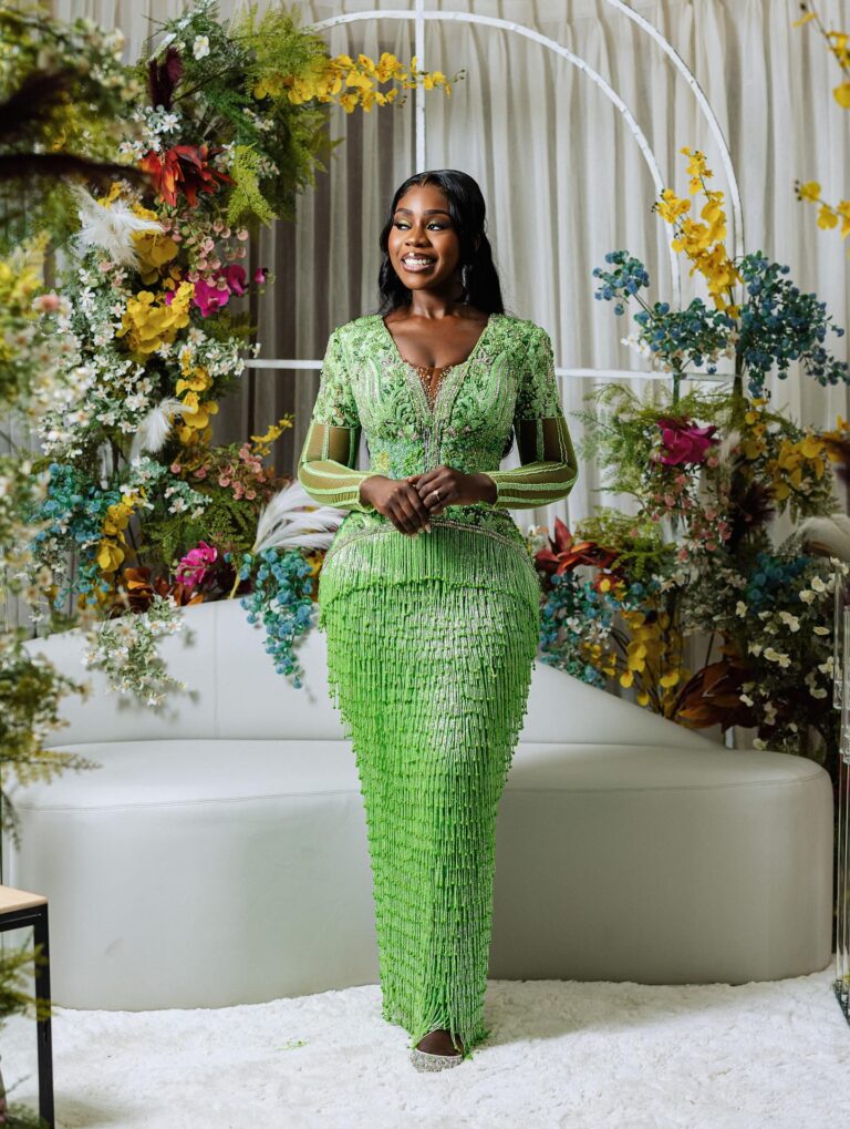 Wedding Reception Dress Ideas for Bride - Kente Knots