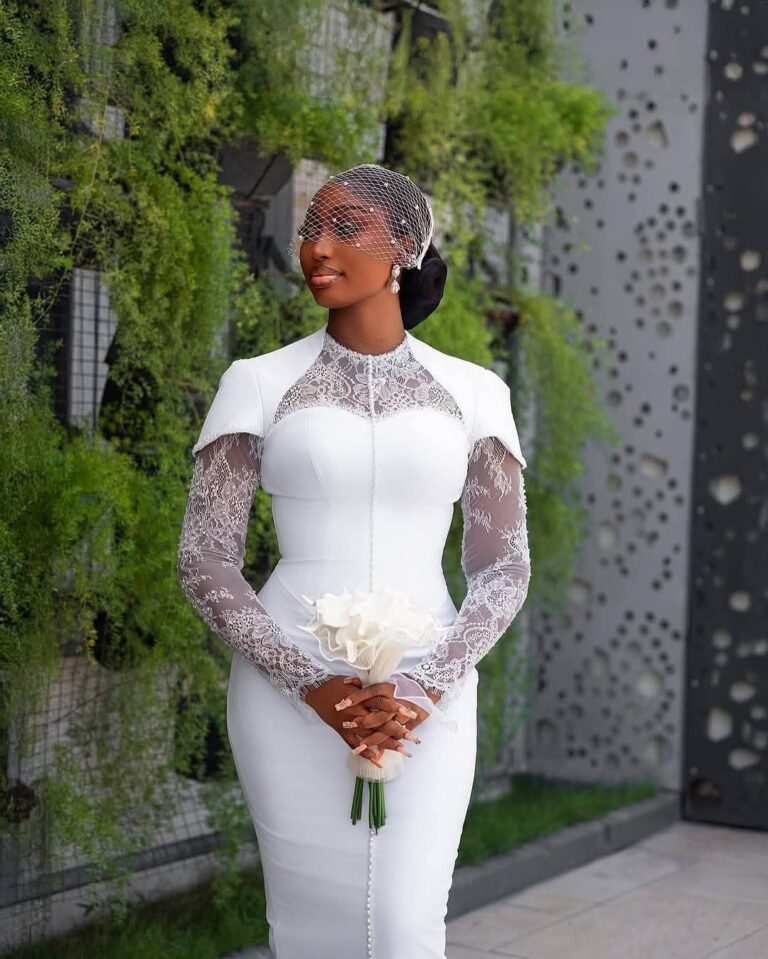 Modern Civil Wedding Clothes Ideas for Stylish Couples - Kente Knots