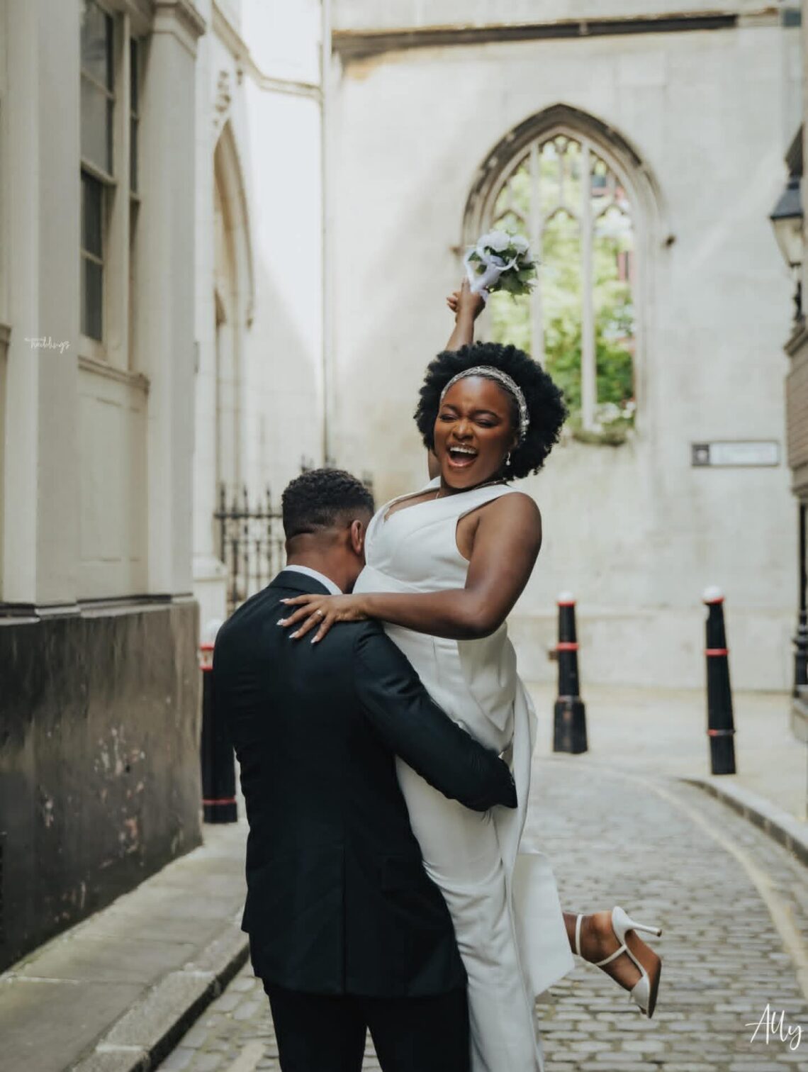 Modern Civil Wedding Clothes Ideas for Stylish Couples - Kente Knots