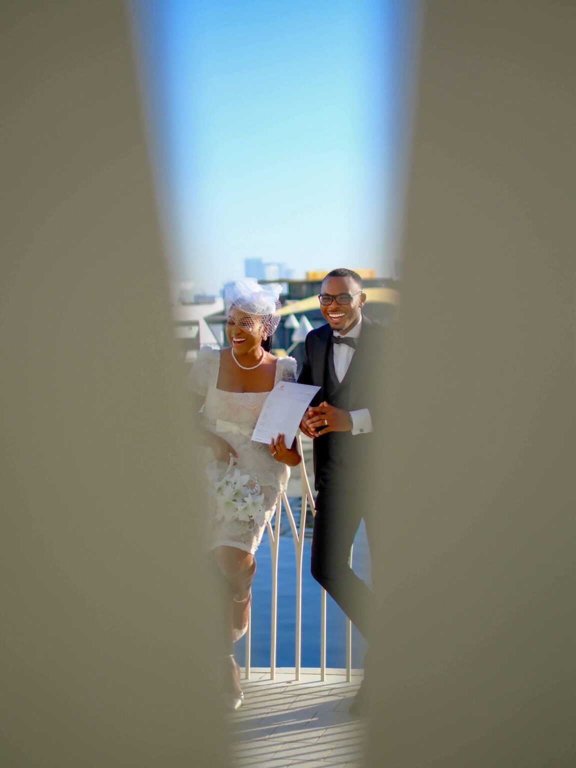 Anita Akuffo and Opoku Saana's Civil Wedding in Abu Dhabi - Kente Knots